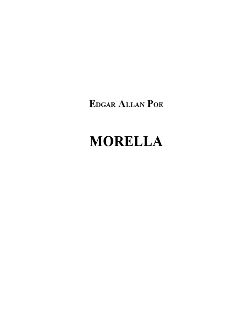 Edgar Allan Poe - MORELLA | PDF | Edgar Allan Poe | Alma