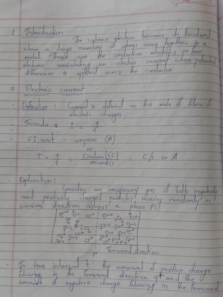 Electric Current Through Conductors | PDF