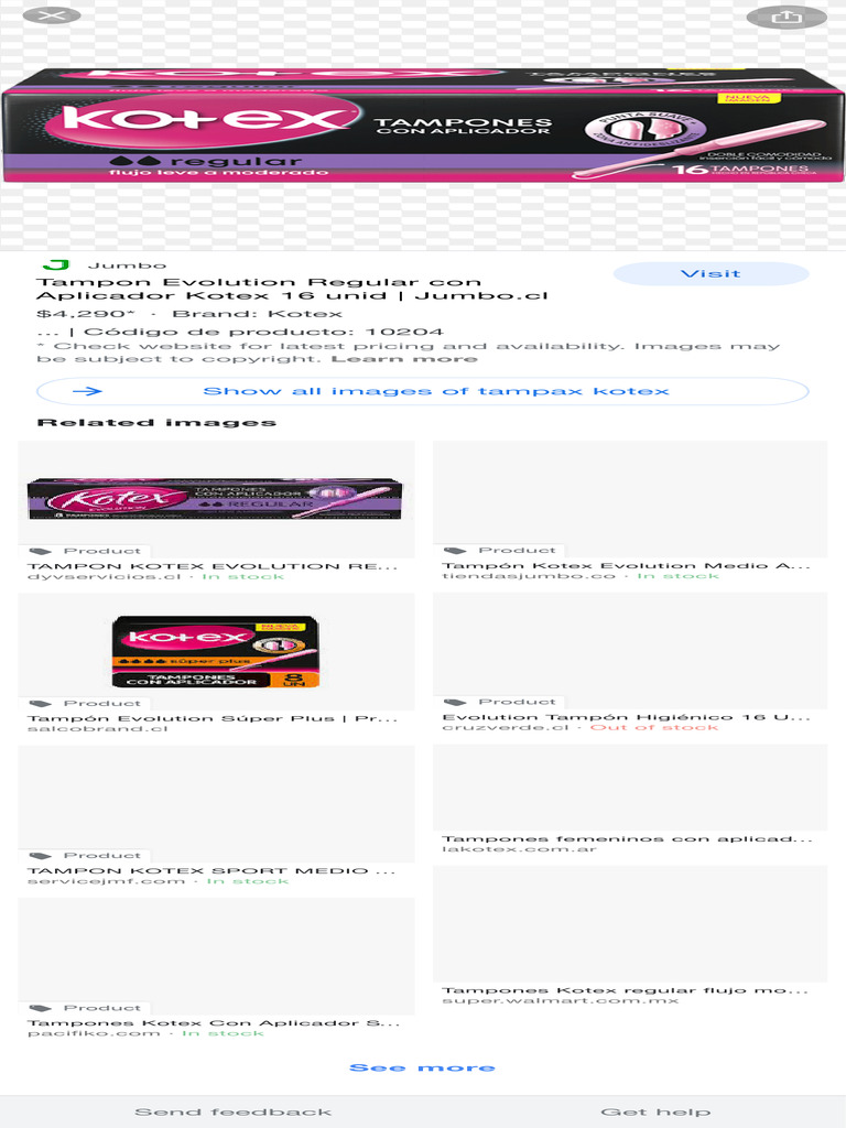 Tampax Kotex - Google Search | PDF | Consumismo | Productos de higiene personal