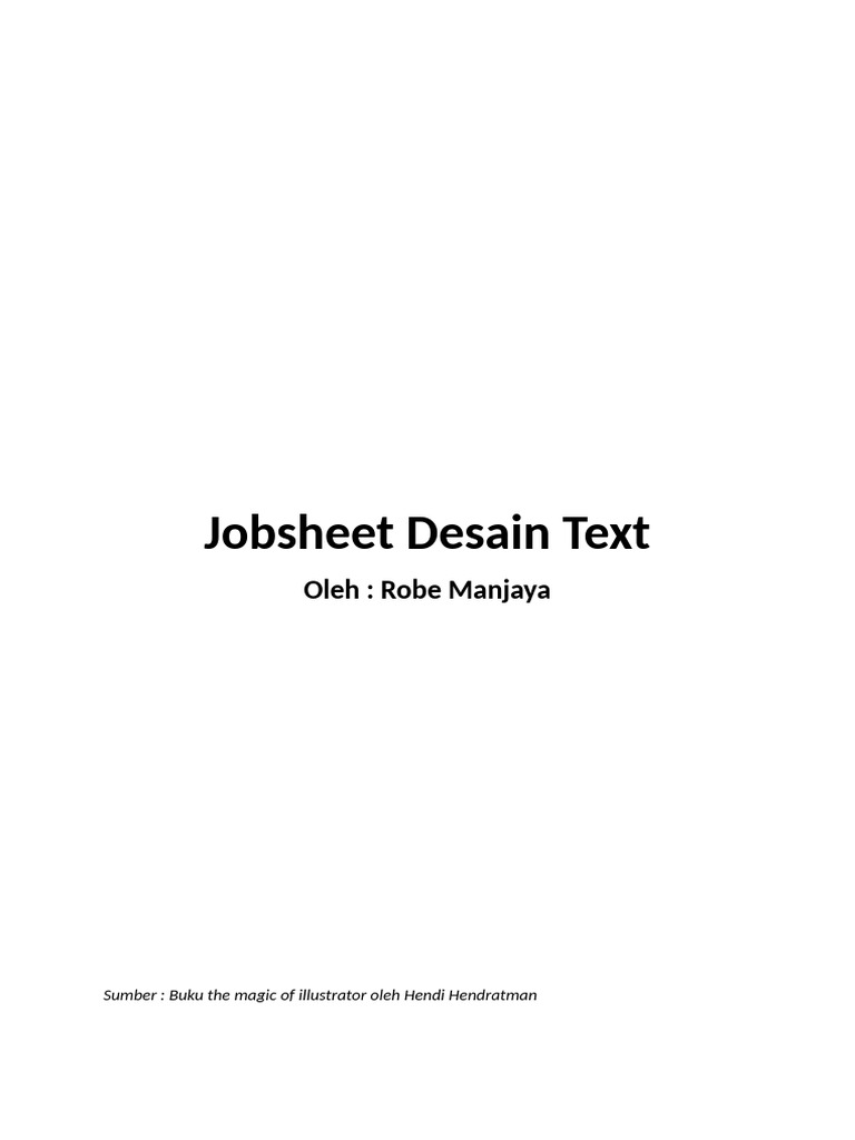Desain Text | PDF