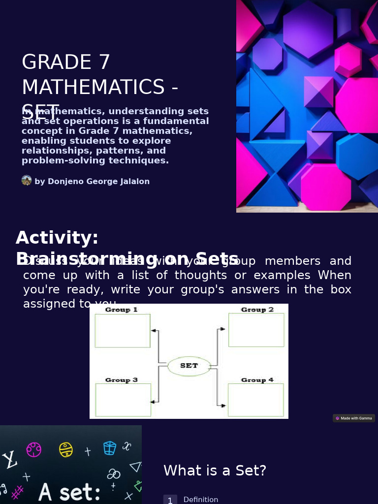 Grade-7-Mathematics-set Day 1 and 2 q3 | PDF