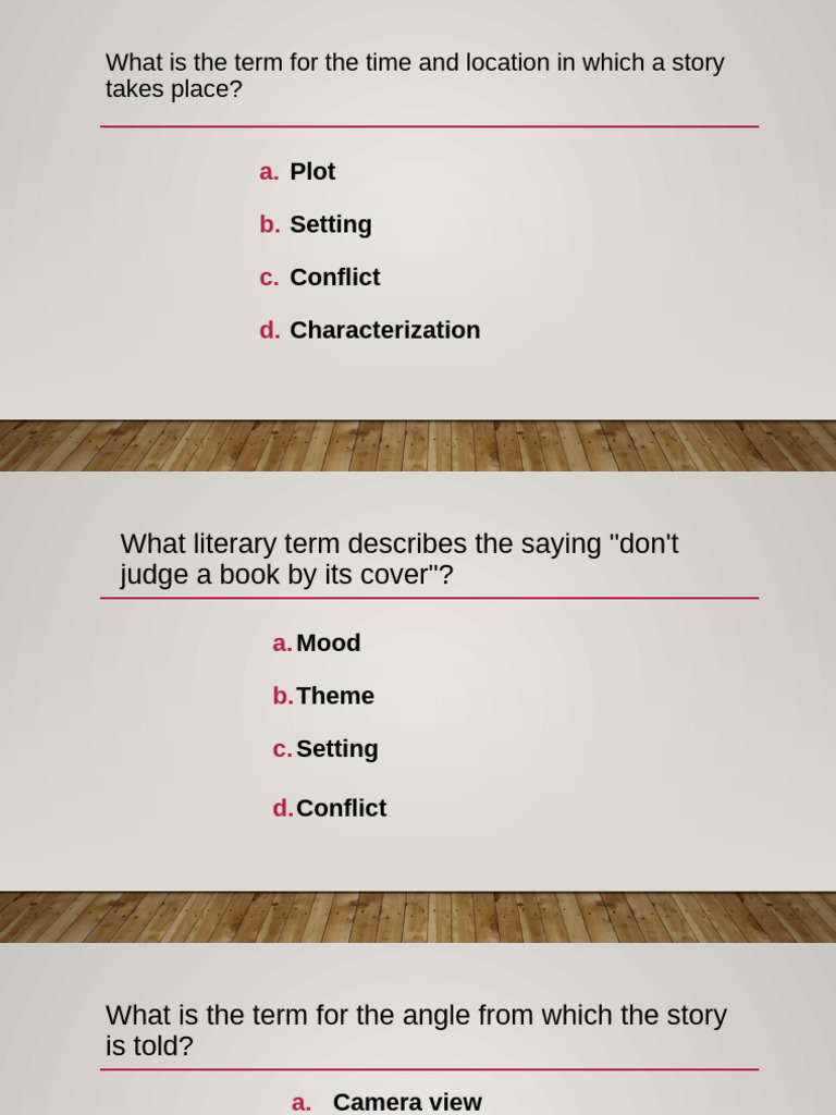Quiz Story Element | PDF | Philosophy | Language Arts & Discipline