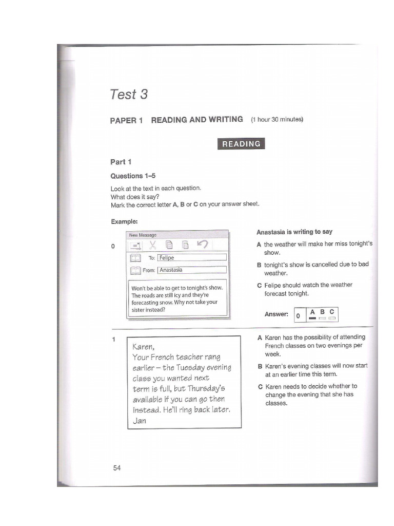 PET 8 - Test 3 | PDF