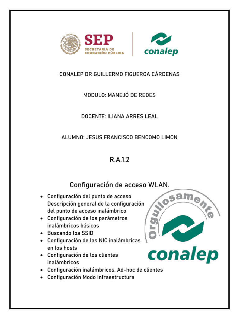 Configuración de Acceso WLAN y AP | PDF | Punto de acceso inalámbrico ...