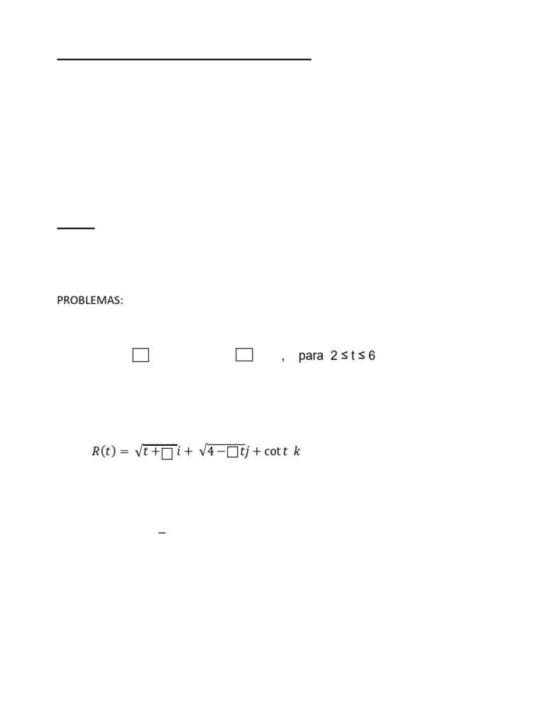 Problemario Calculo Vectorial Unidad 3 | PDF