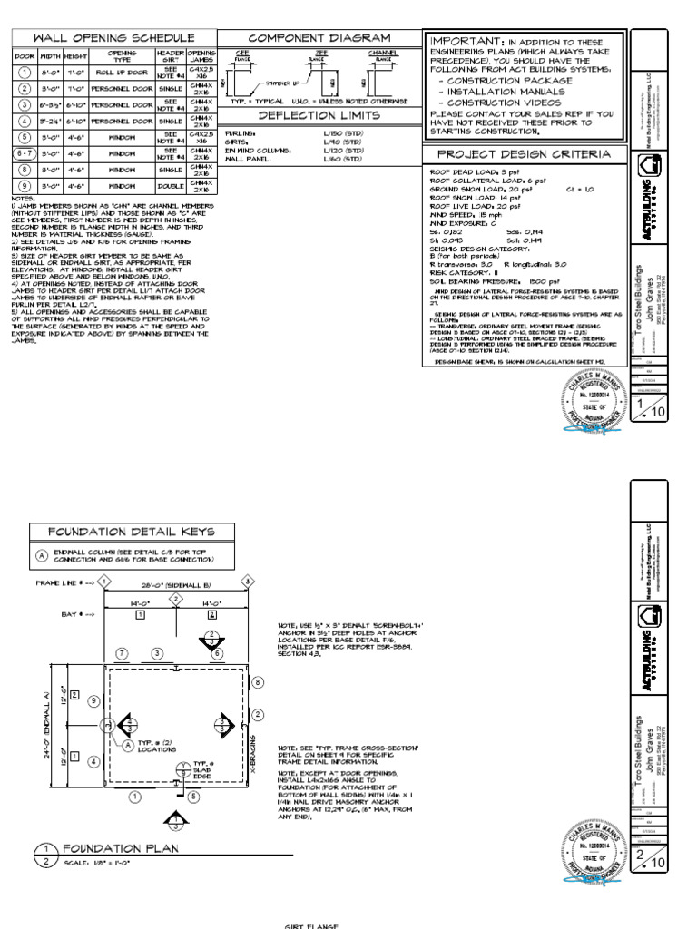 VNUJ96399022 Graves Drawings SIGNED 06072024 | PDF | Door | Building ...
