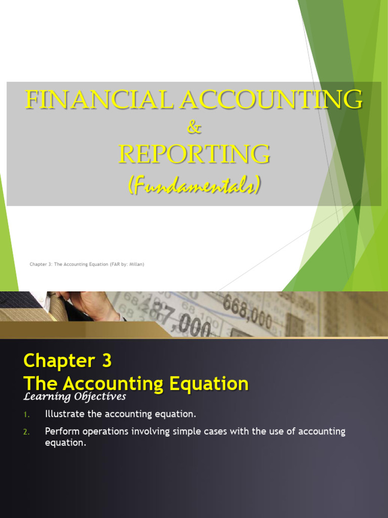 Chapter 3 - The Accounting Equation | PDF | Equity (Finance) | Income