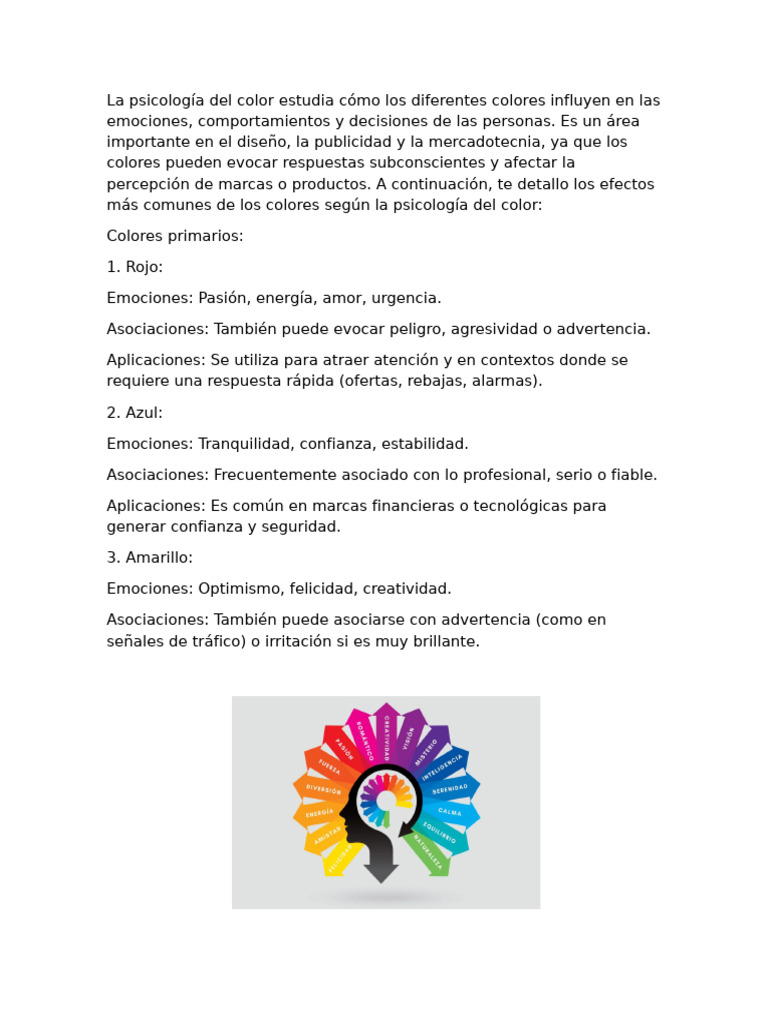 Psicologia Del Color | PDF