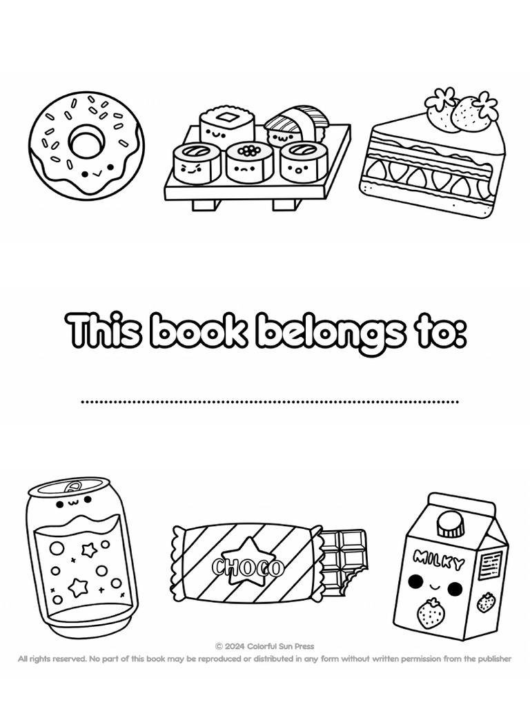 Food Coloring Book | PDF