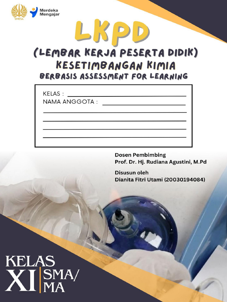 LKPD Kesetimbangan Kimia Berbasis Assessment For Learning | PDF | Karier & Perkembangan