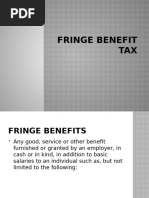 ACT 153 Handout 2.1 Fringe Benefit Tax and Related Topics | PDF ...