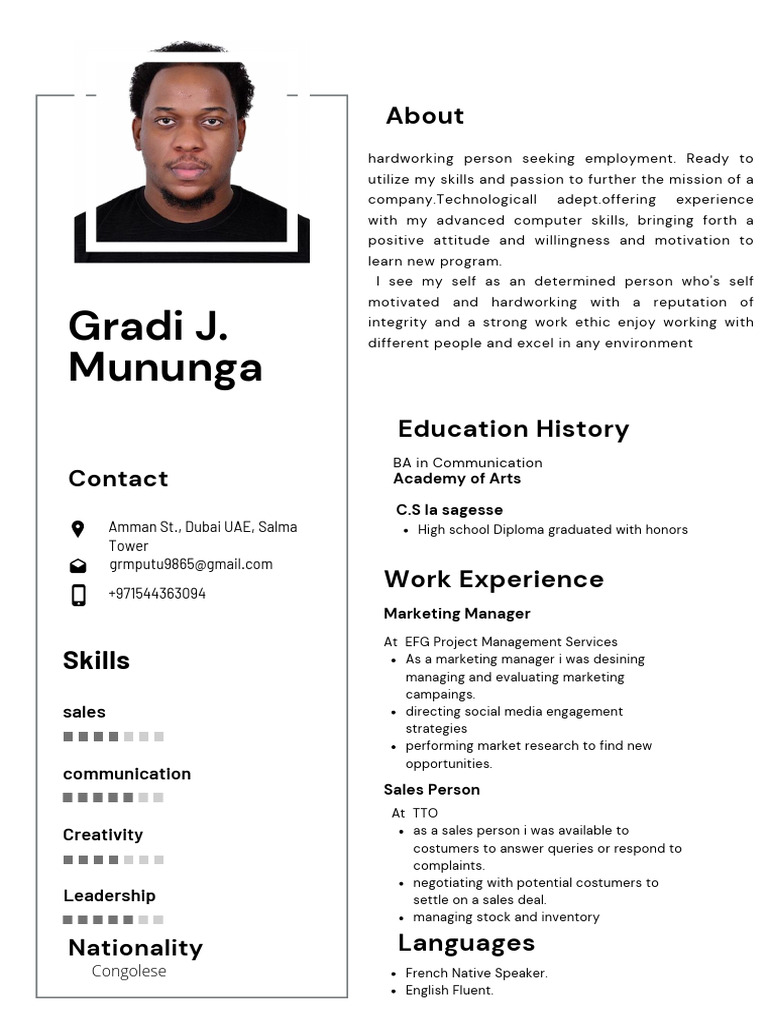 Cv Gradi Joe | PDF | Social Psychology | Human Communication