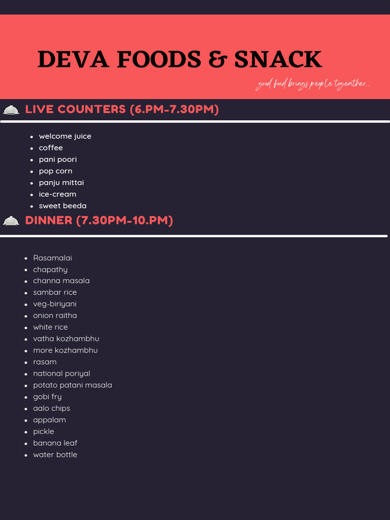 Deva Foods &snacks | PDF