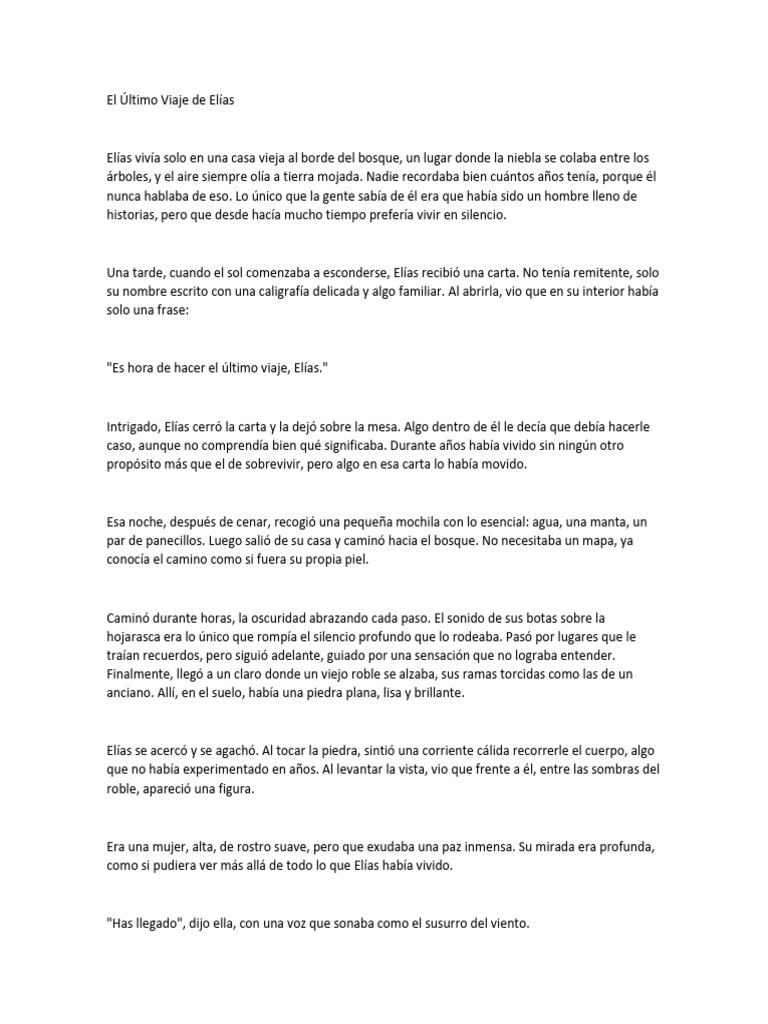 El Último Viaje de Elías | PDF
