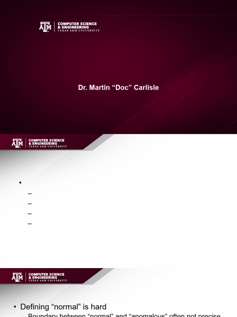 02 03 Anomaly Detection Survey Pdf Statistical Classification Cluster Analysis