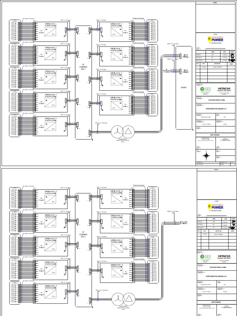 NSP-E6-DW-001 - Interconnection Wiring Diagram LV | PDF | Electric Power | Electricity