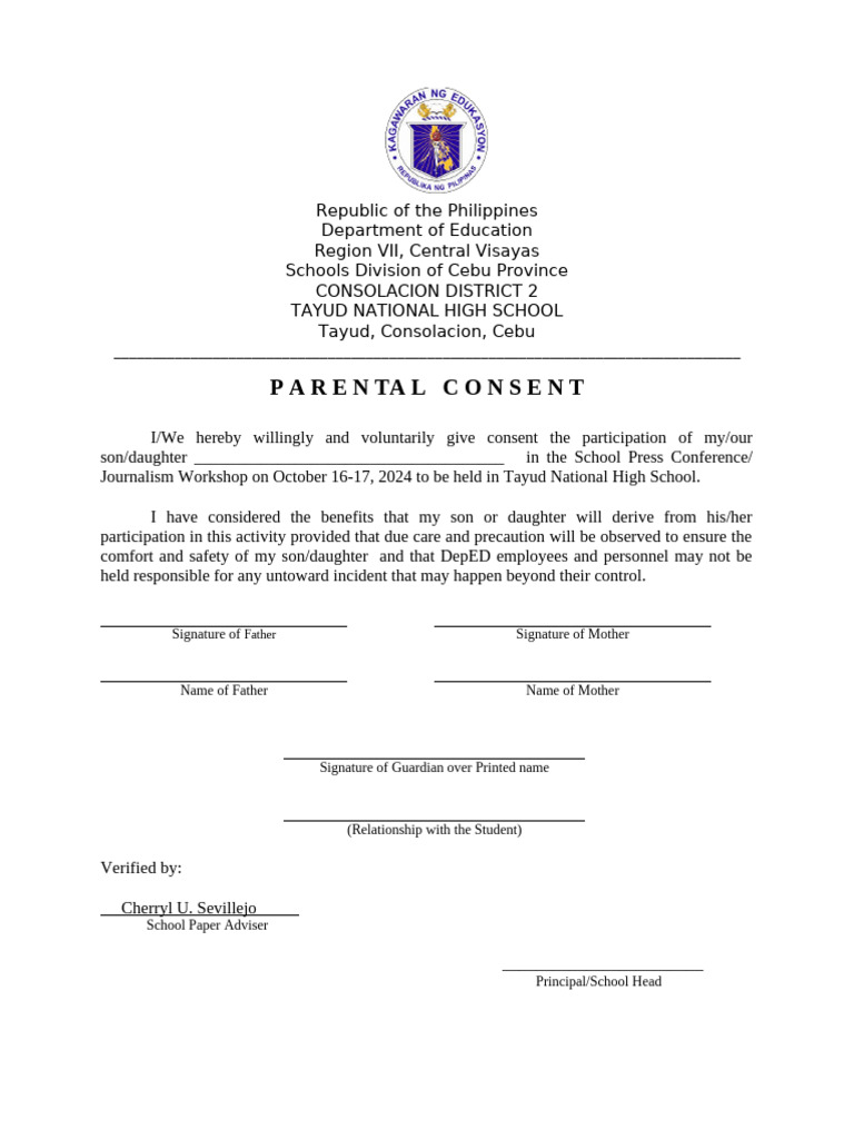 Parent Consent | PDF