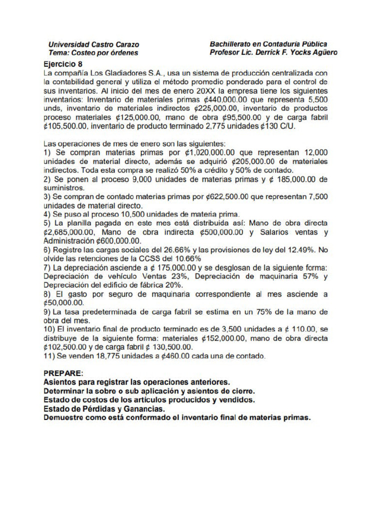 Solución Ejercicio 8 - Asientos | PDF | Economias