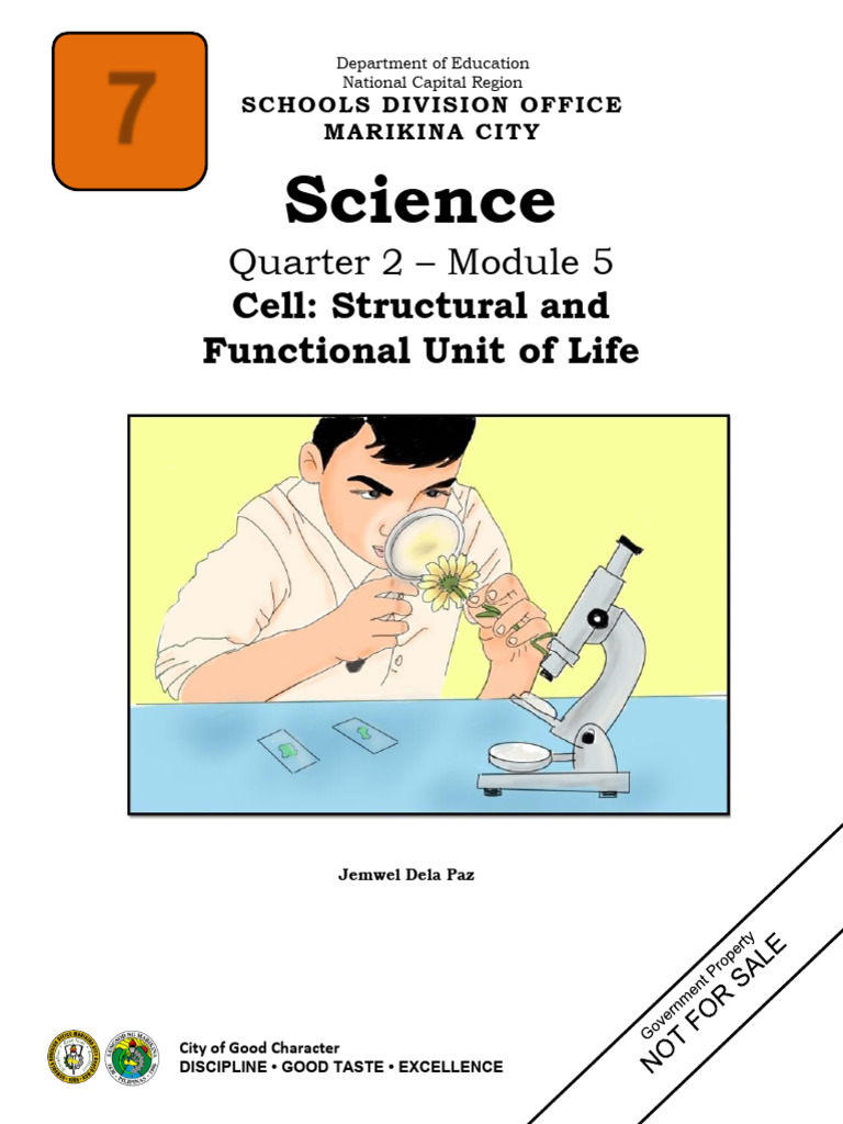 SCI7 - Q2 - M5 - Cell Structural and Functional Unit of Life | PDF | Cell (Biology) | Biology