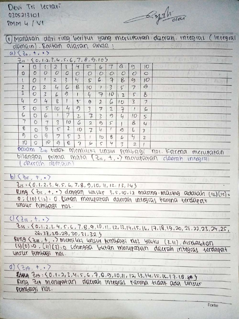 Devi Tri Lestari (0305213101) | PDF