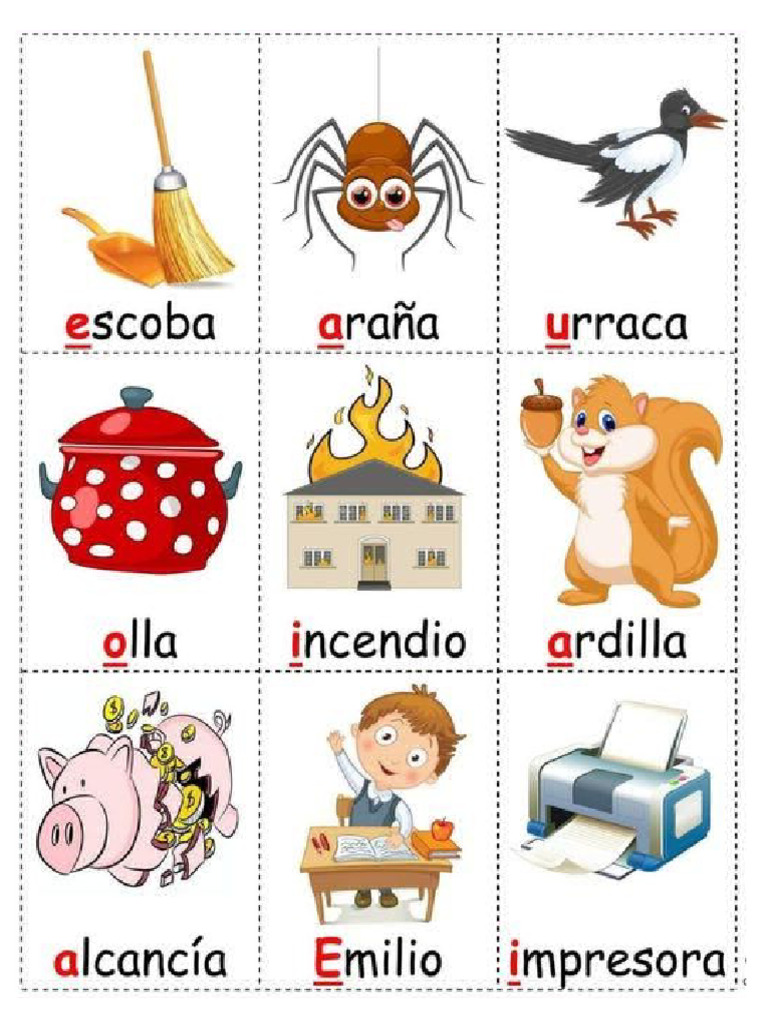 Loteria de Vocales 2 | PDF