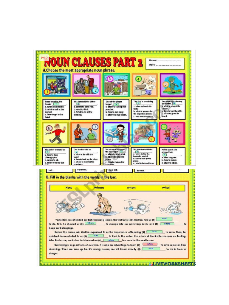 Homework - Noun Clauses | PDF