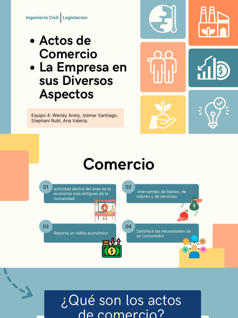 Actos de Comercio: Definición y Clases | PDF | Comercio | Business
