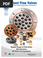 Maric Constant Flow Valves Catalogue | PDF | Pump | Valve