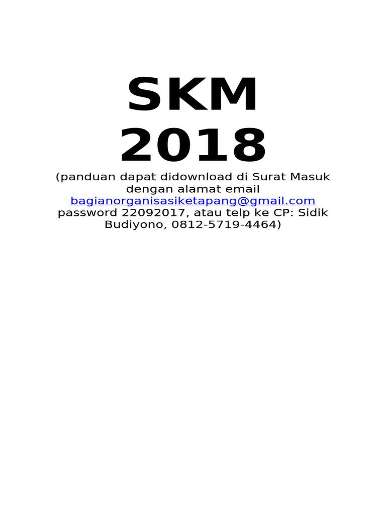 Kuesioner SKM | PDF