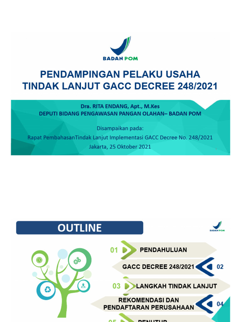 Tindak Lanjut GACC Decree 248/2021 | PDF