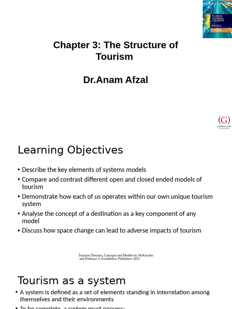 Chapter 3 The Structure of Tourism | PDF | System | Tourism