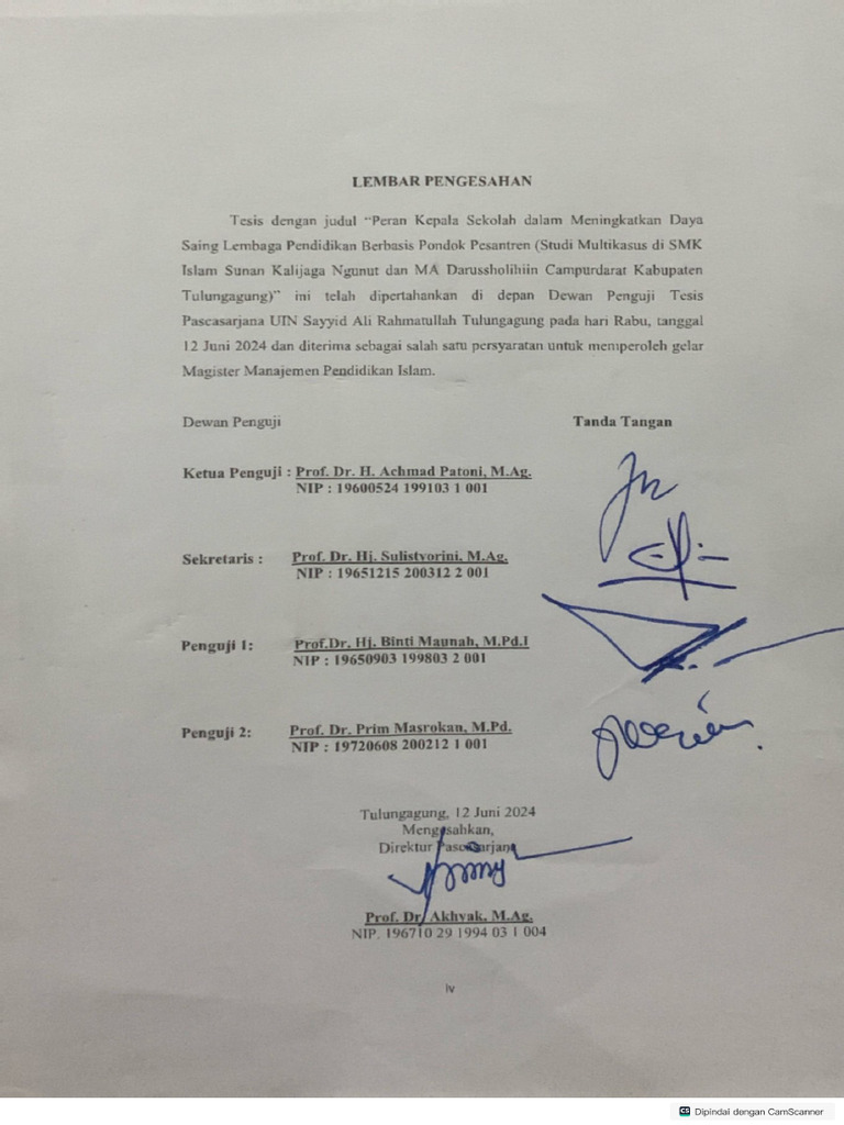 Lembar Pengesahan | PDF