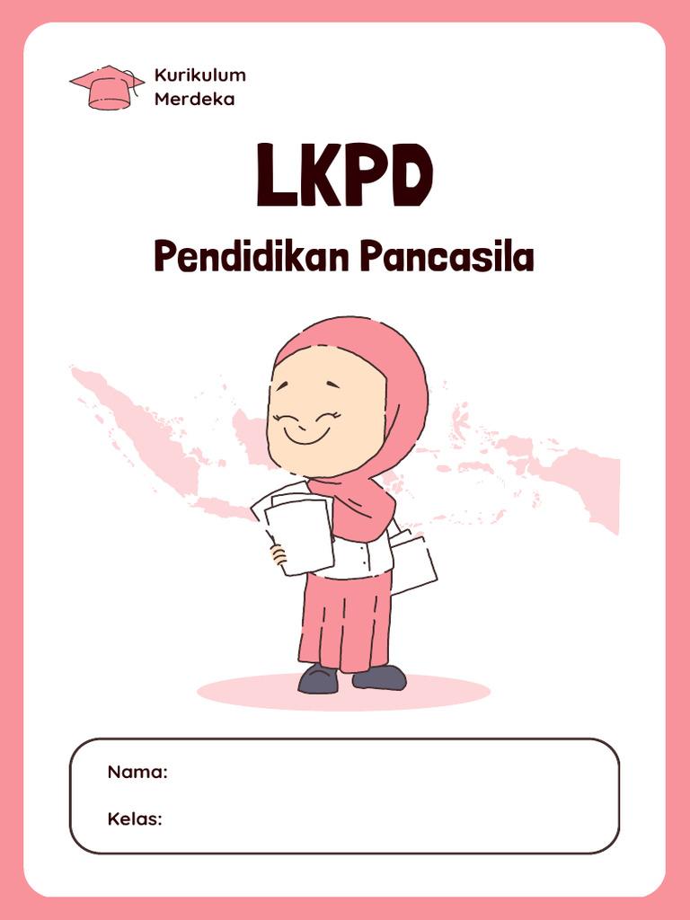 Merah Muda Ilustrasi LKPD Pendidikan Pancasila | PDF