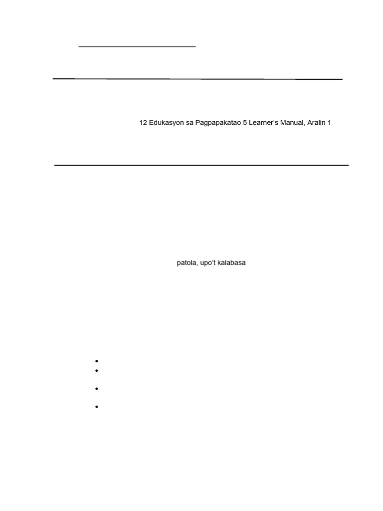 ESP5 - Q3 - WEEK2 - LAS 1 To 2 | PDF