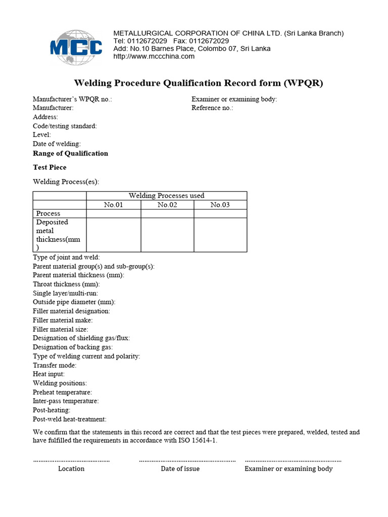 WPQR 01 40mm | PDF | Welding | Construction