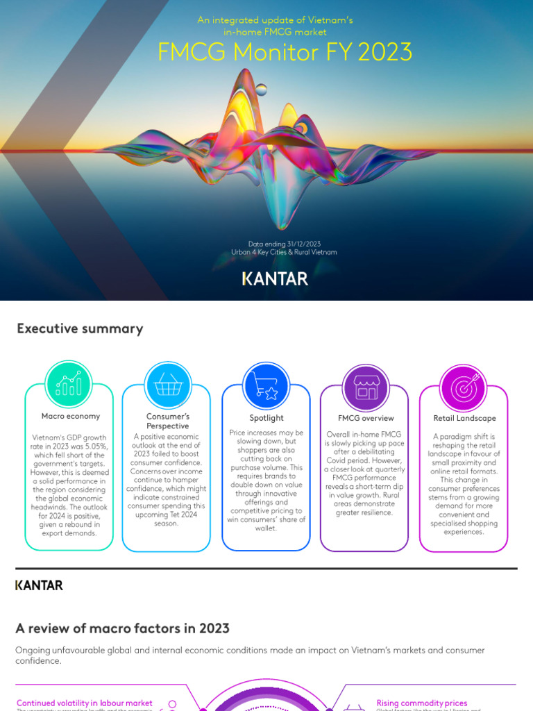 Kantar Worldpanel Division Vietnam FMCG 2023 | PDF | Economies