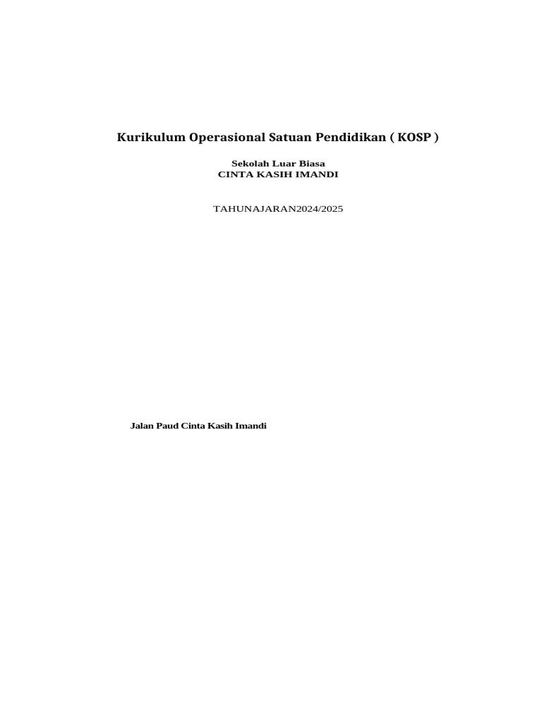 Kosp 2023-2024 | PDF | Karier & Perkembangan | Ilmu Sosial