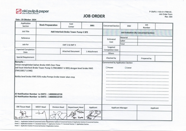 Interlock Broke Tower Pump 5 - 10112024 | PDF