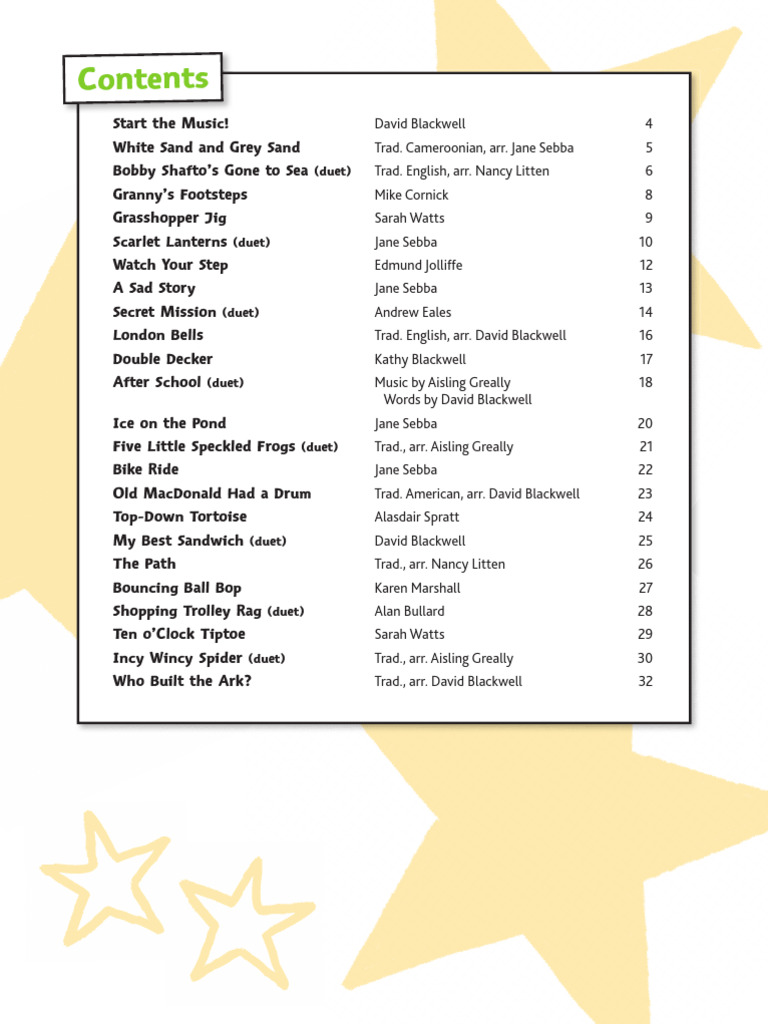 Beginner Piano Duets and Activities | PDF