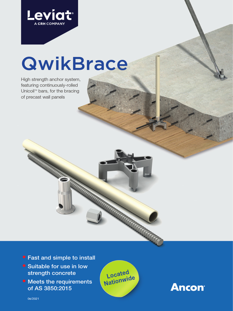 Ancon QwikBrace Anchor System | PDF | Precast Concrete | Building ...
