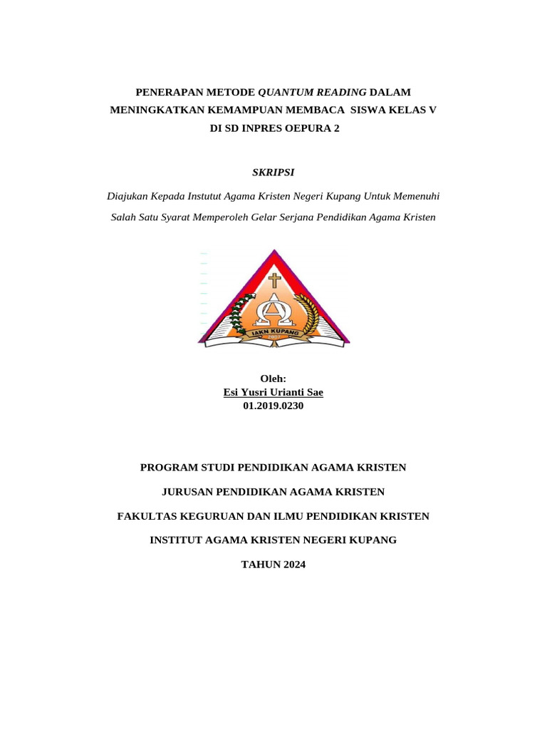 Skripsi Esi Iii Revisi 2 | PDF | Kesehatan Holistik | Sains & Matematika