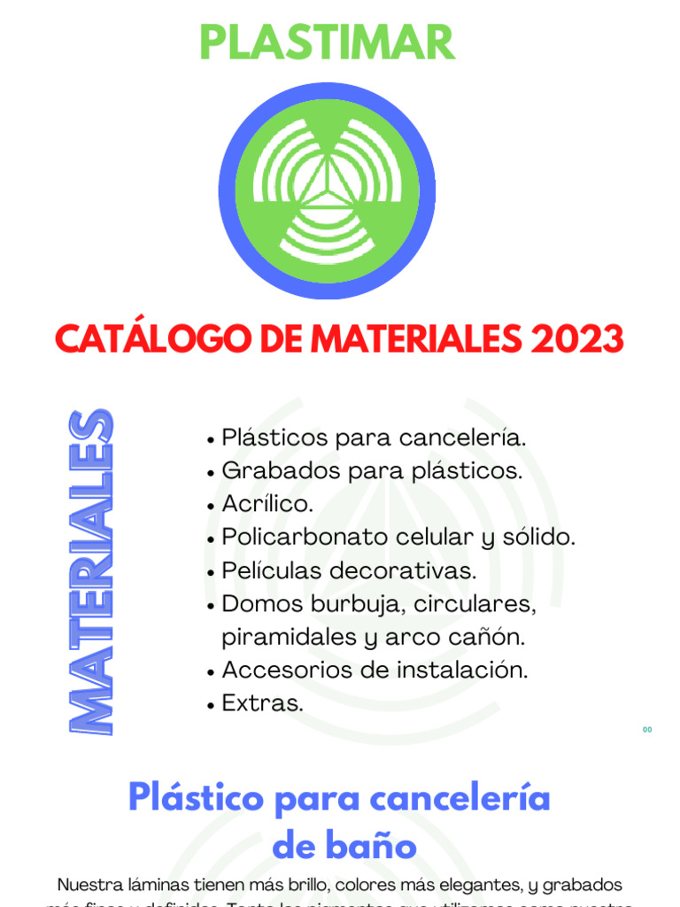 Catálogo Plastimar | PDF | Polimetacrilato de metilo) | Ultravioleta
