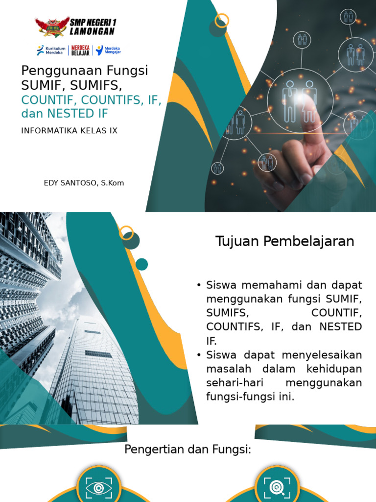 Penggunaan Fungsi SUMIF dan COUNTIF | PDF