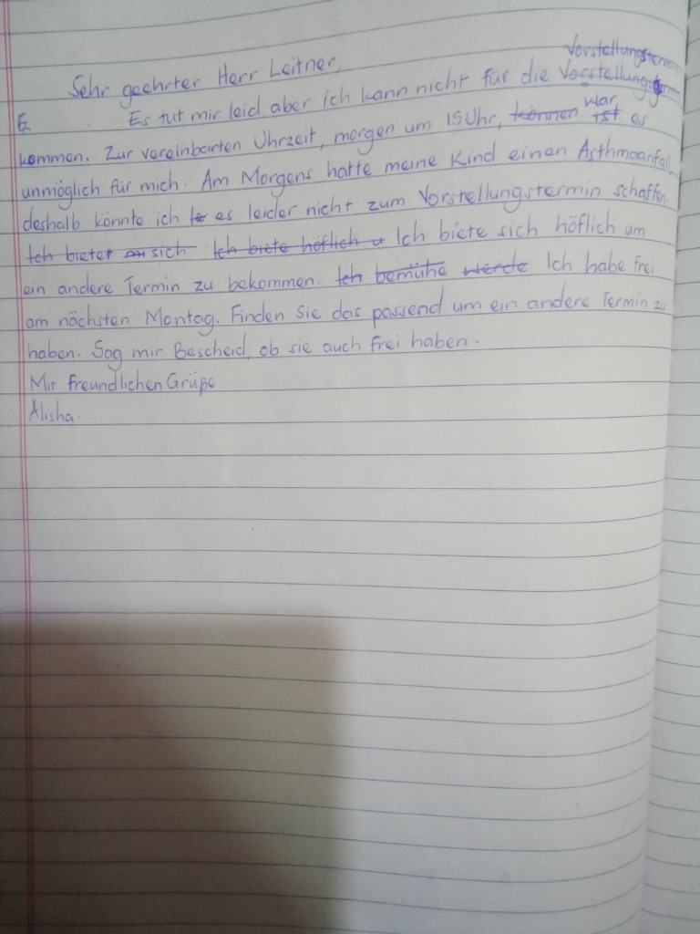 Writing German b1 | PDF