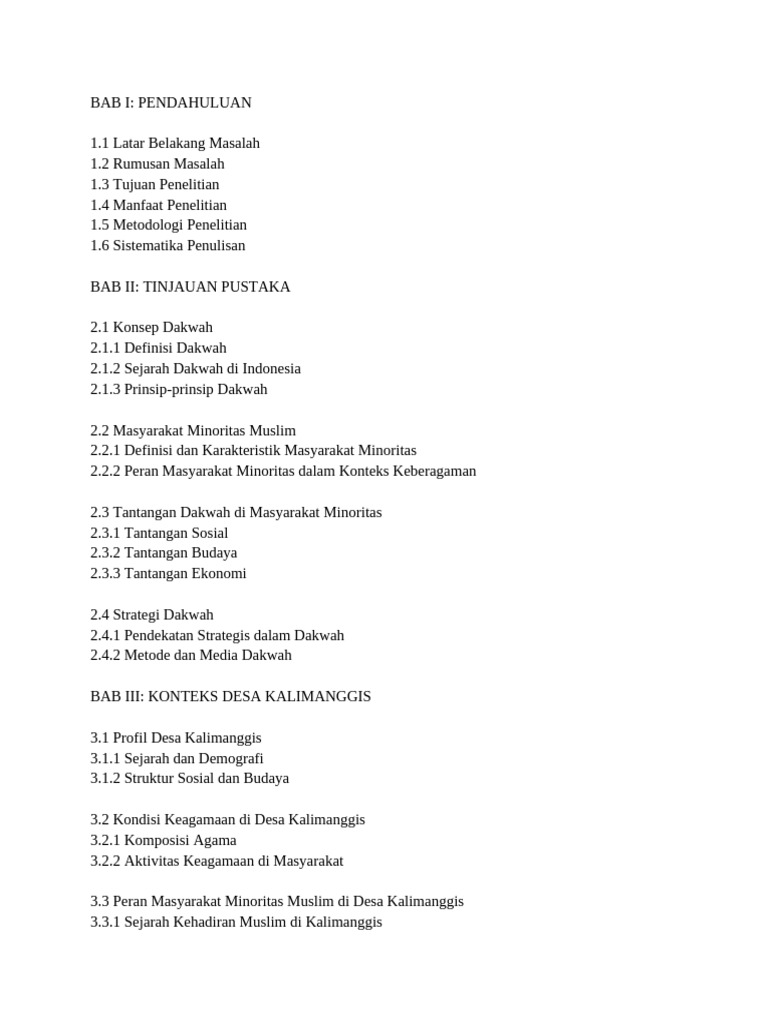 Rancangan BAB Pada Disertasi Suami | PDF | Ilmu Sosial