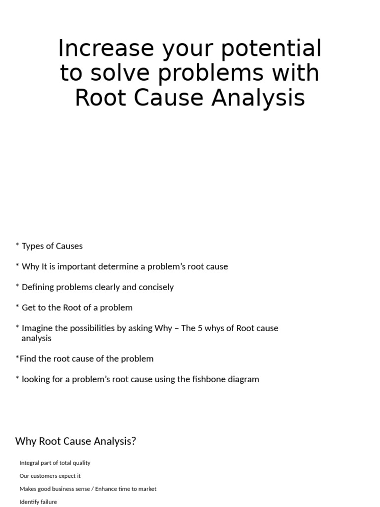 Increase Your Potential To Solve Problems With Root | PDF | Background Check | Audit