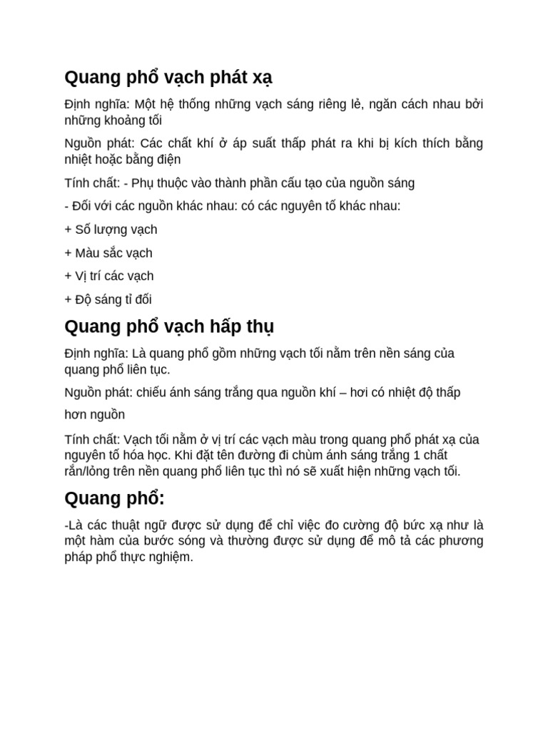 Quang PH V CH | PDF