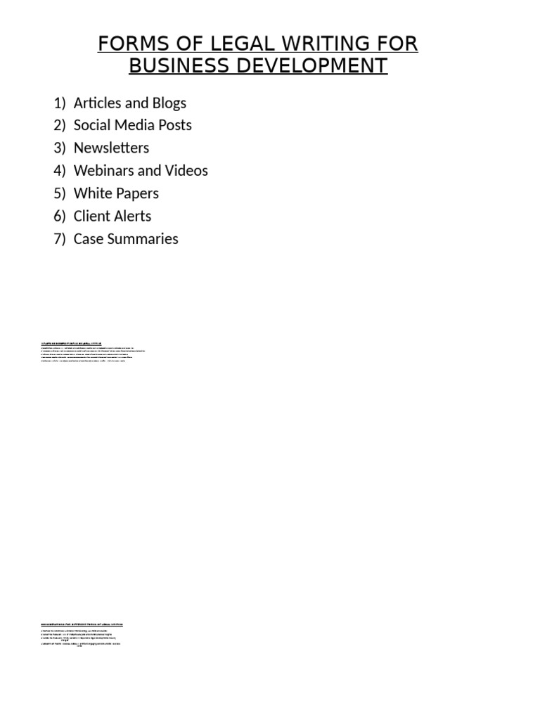 Legal Writing Strategies for Business Growth | PDF | Social Media ...