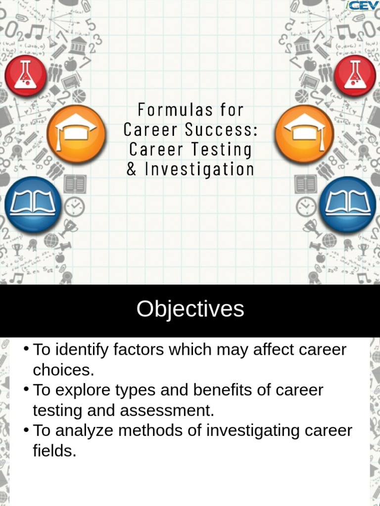 PowerPoint - Formulas For Career Success - Career Testing ...