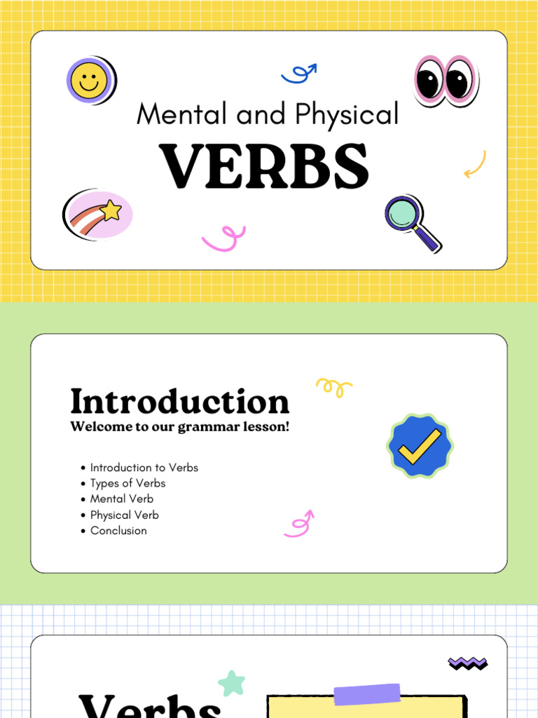 Bahan Ajar Mental and Physical Verb | PDF